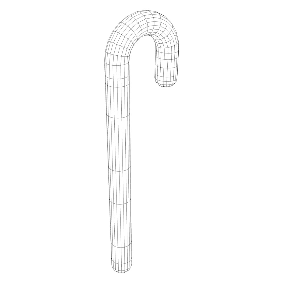 80 Candy Canes 3d C4d