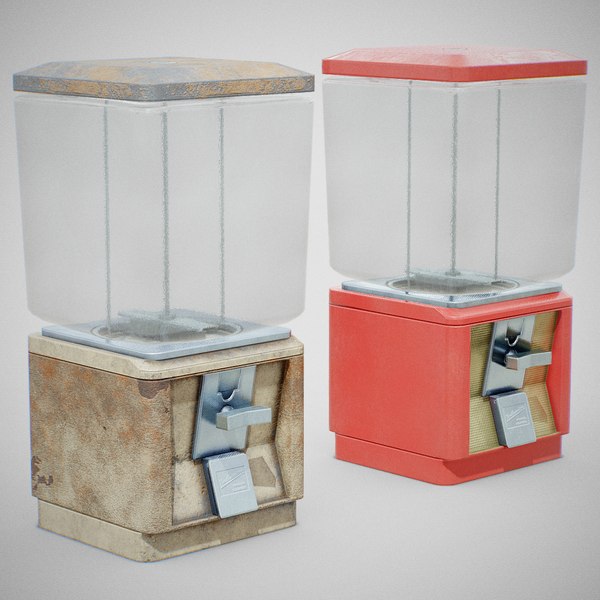 3d candy vending machine model