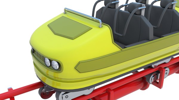 Roller Coaster Track and Train 3D model - TurboSquid 1812592