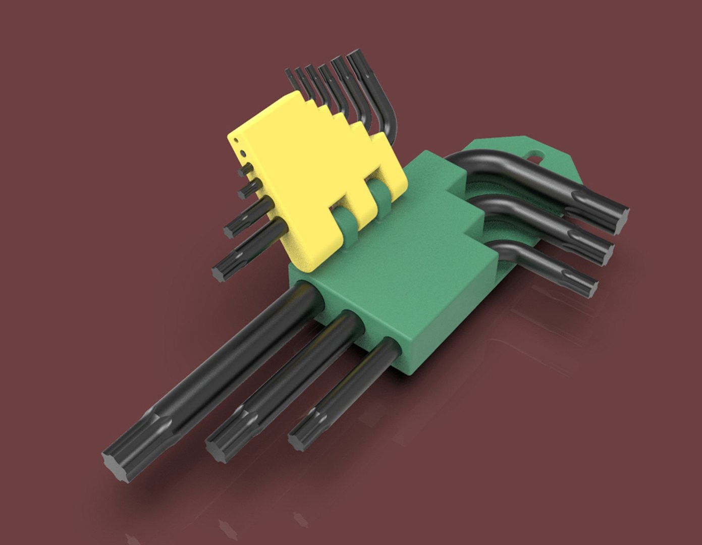 3D Model Torx Key Set - TurboSquid 1835115