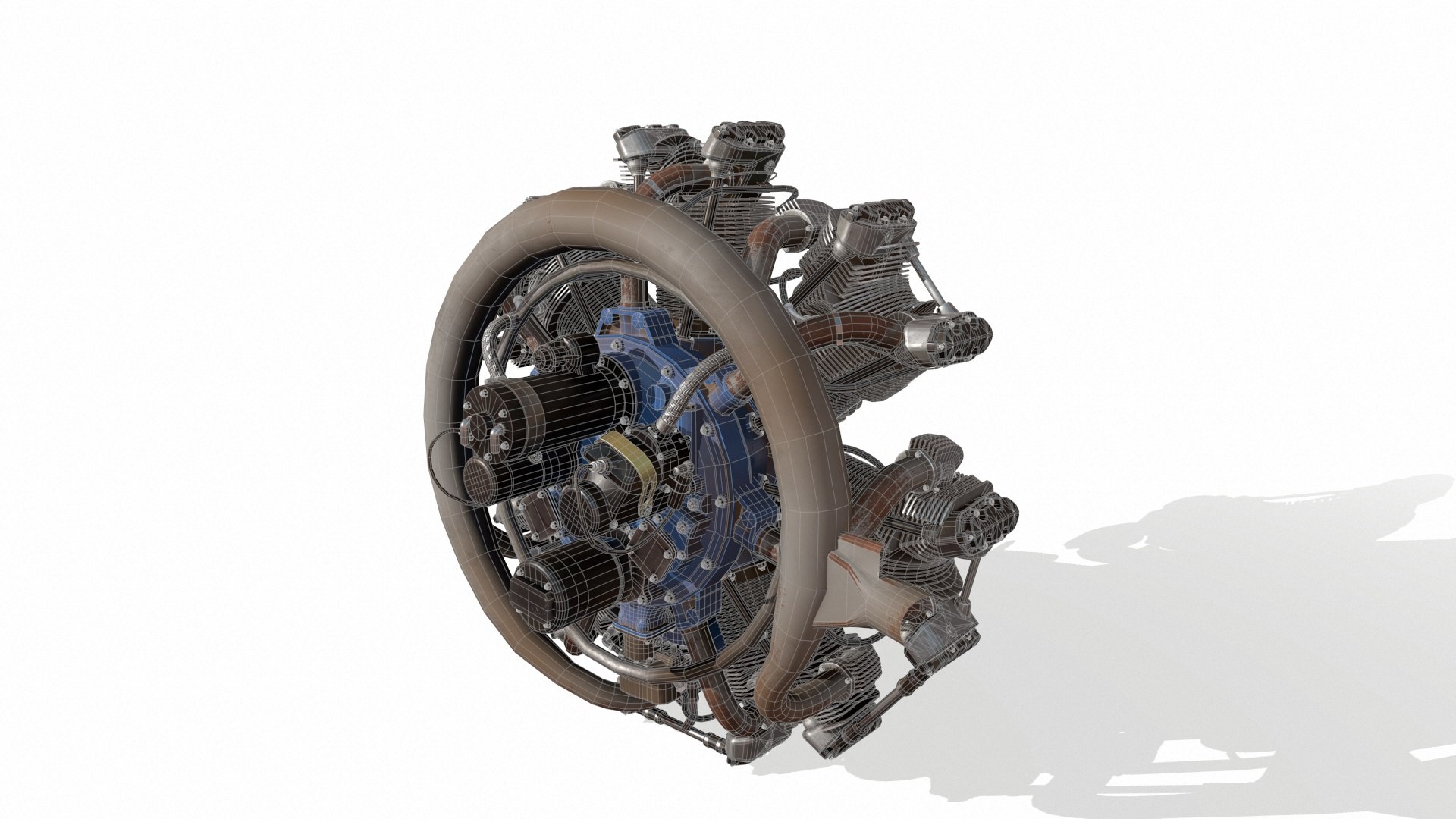 Radial Aircraft Engines Continental W670 3D Model - TurboSquid 2012290