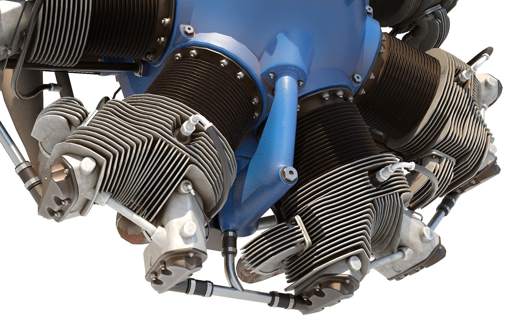 Radial Aircraft Engines Continental W670 3D Model - TurboSquid 2012290