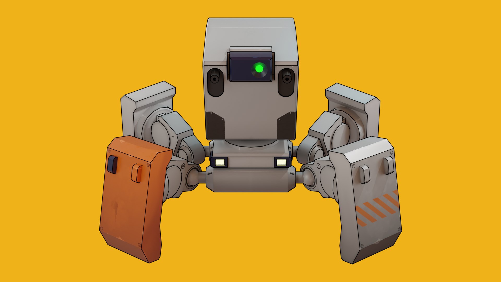 3D Patrol Robot Cube Model - TurboSquid 2160194