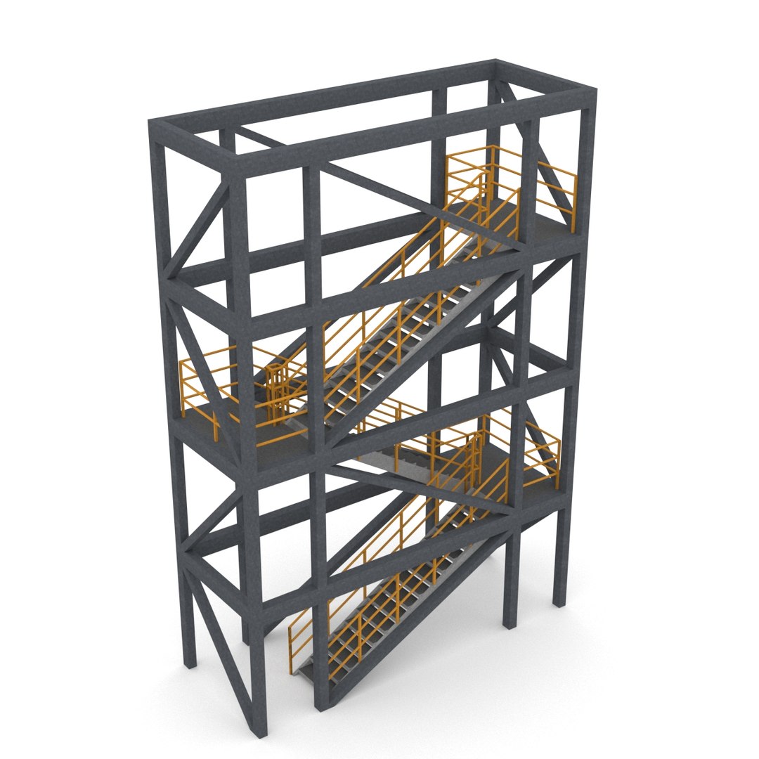 3D Stair Tower Modular - TurboSquid 1376752