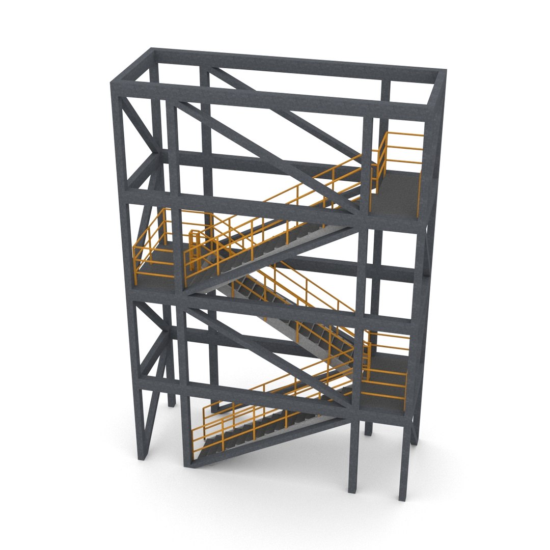 3D Stair Tower Modular - TurboSquid 1376752