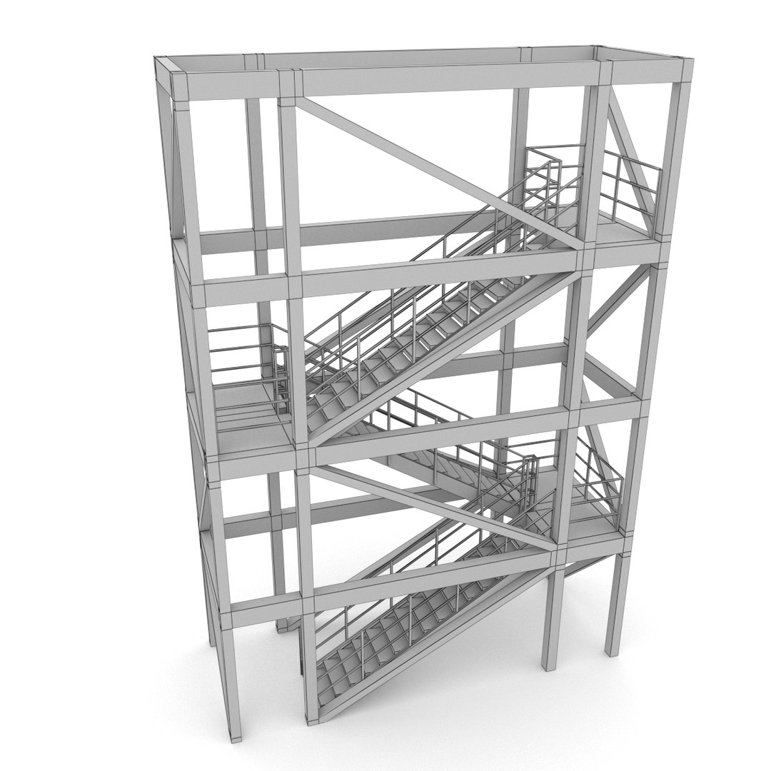 3D Stair Tower Modular - TurboSquid 1376752
