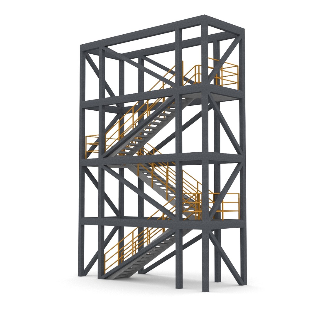 3D Stair Tower Modular - TurboSquid 1376752