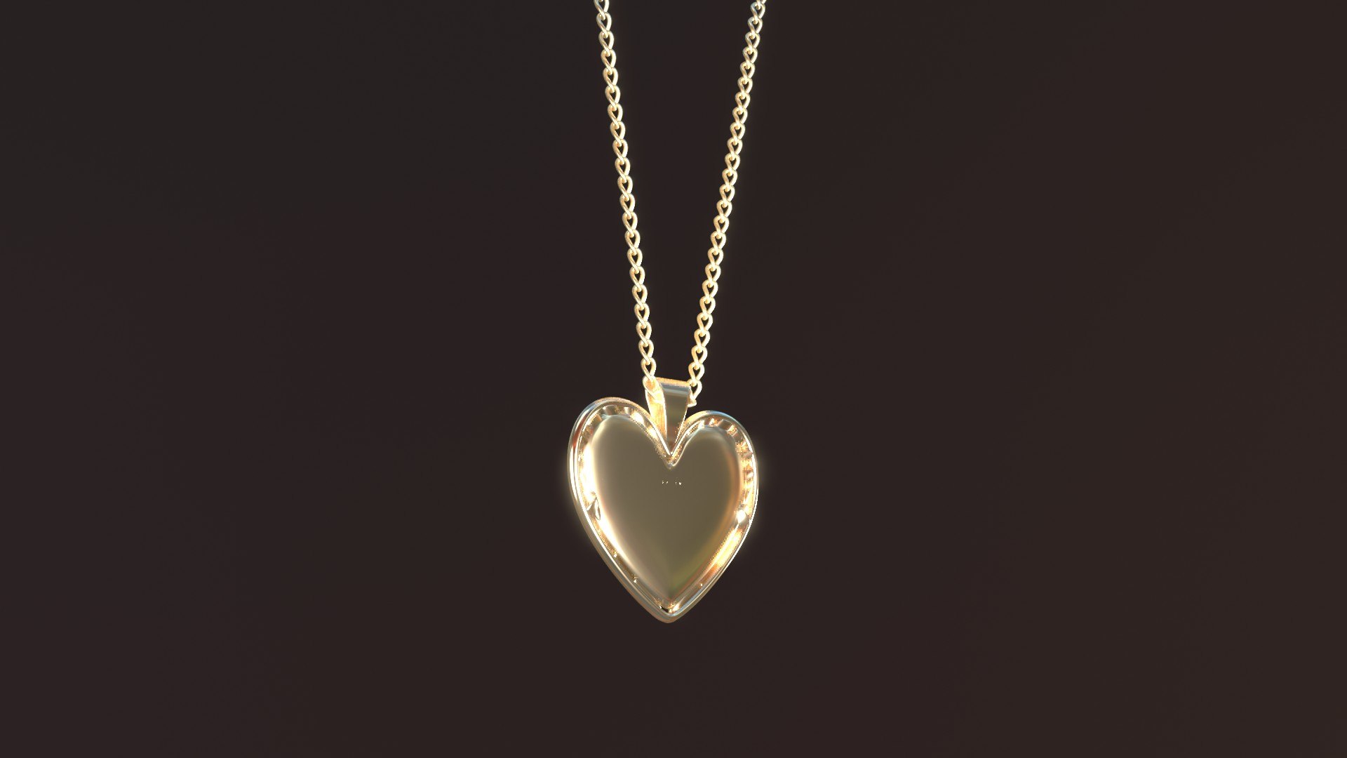 Ruby Heart Dimond Locket 3D - TurboSquid 1901360