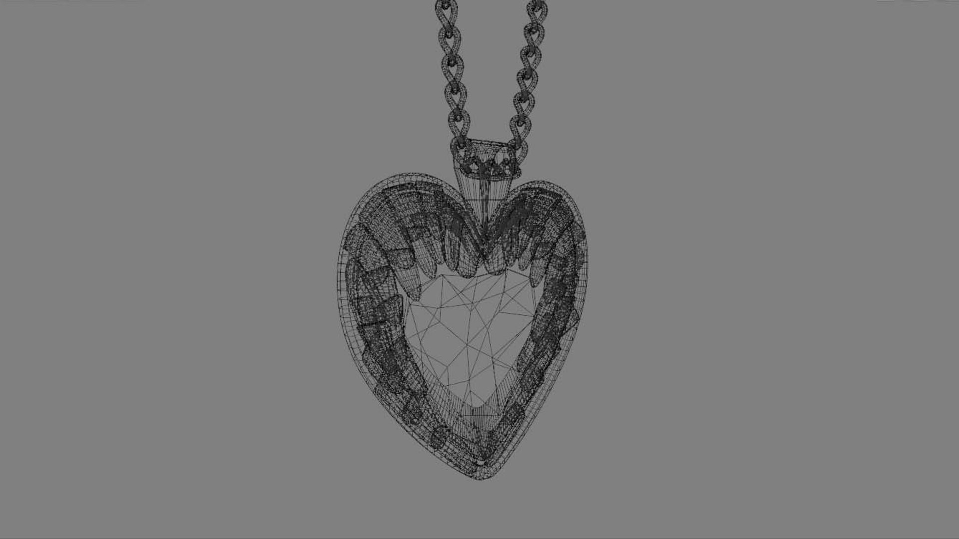Ruby Heart Dimond Locket 3D - TurboSquid 1901360
