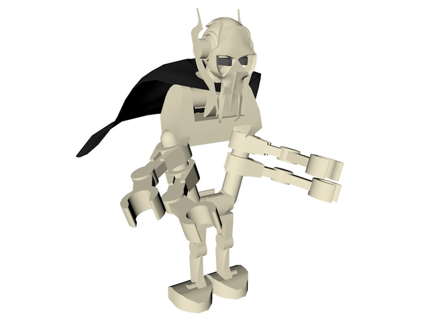 3D Lego Star Wars Grevious - TurboSquid 1238047