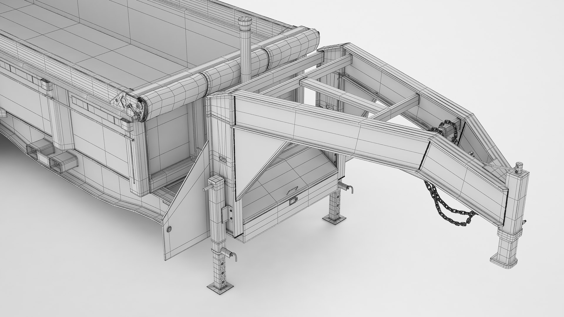 Dump Trailer 02 3D Model - TurboSquid 1929908