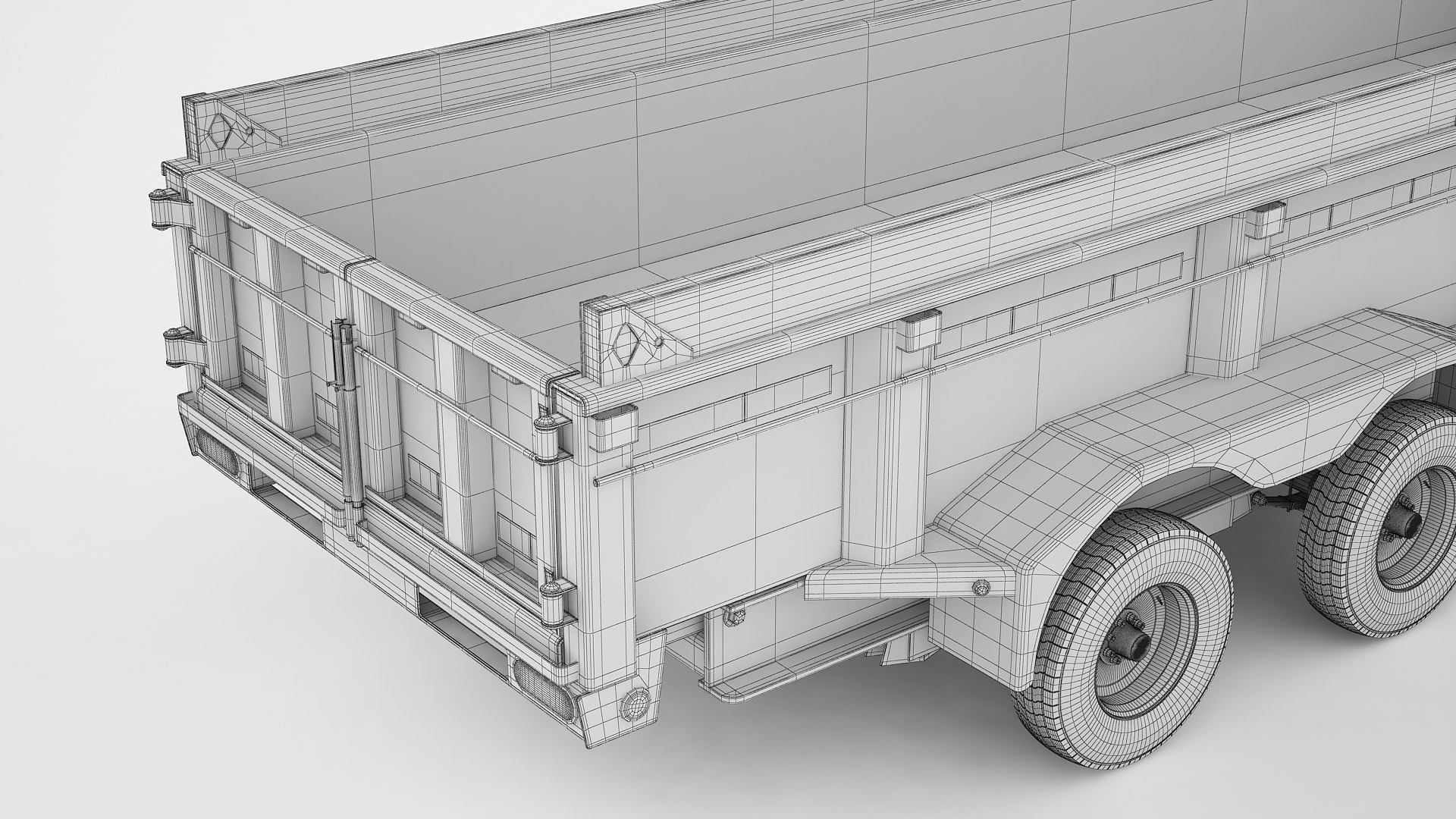 Dump Trailer 02 3D Model - TurboSquid 1929908