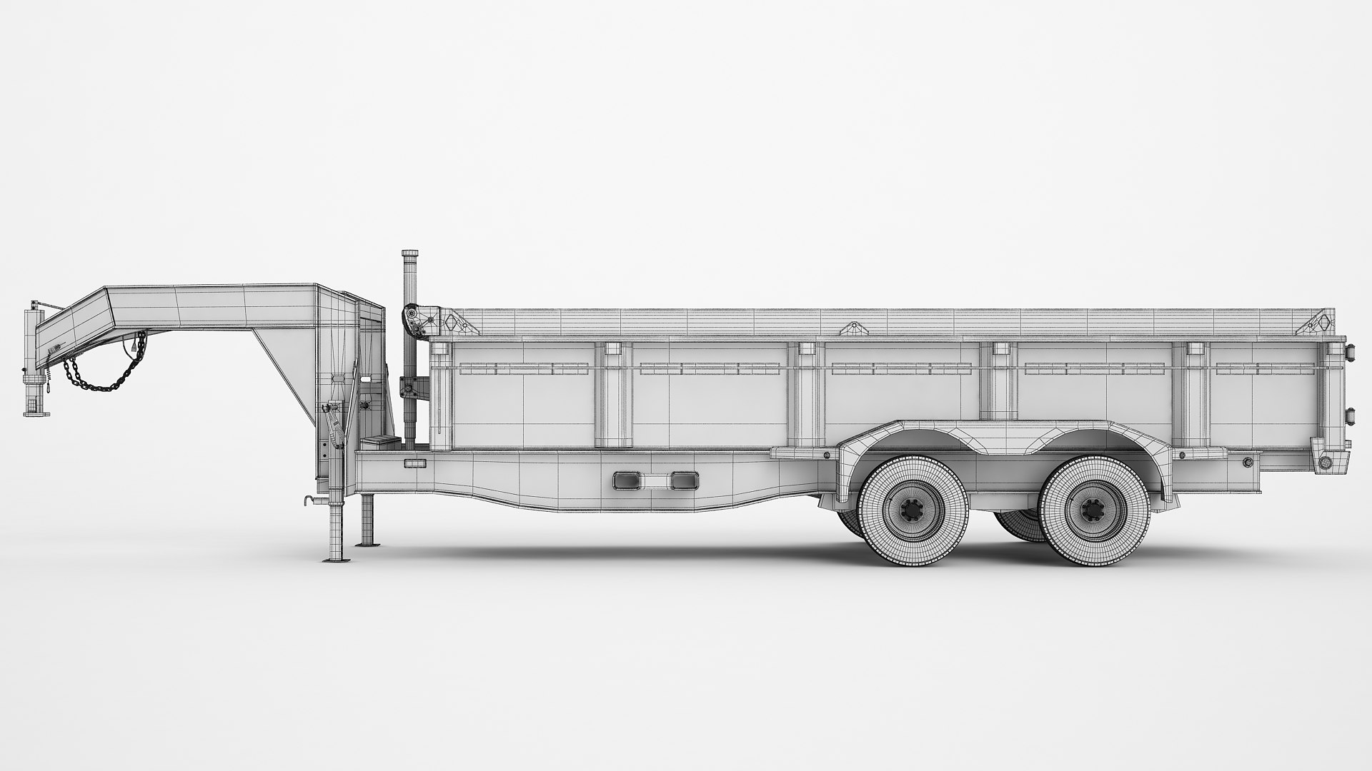 Dump Trailer 02 3D Model - TurboSquid 1929908