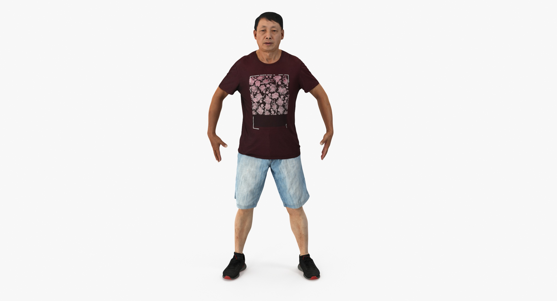 3D Model Derrick Casual Summer A Pose - TurboSquid 1969016