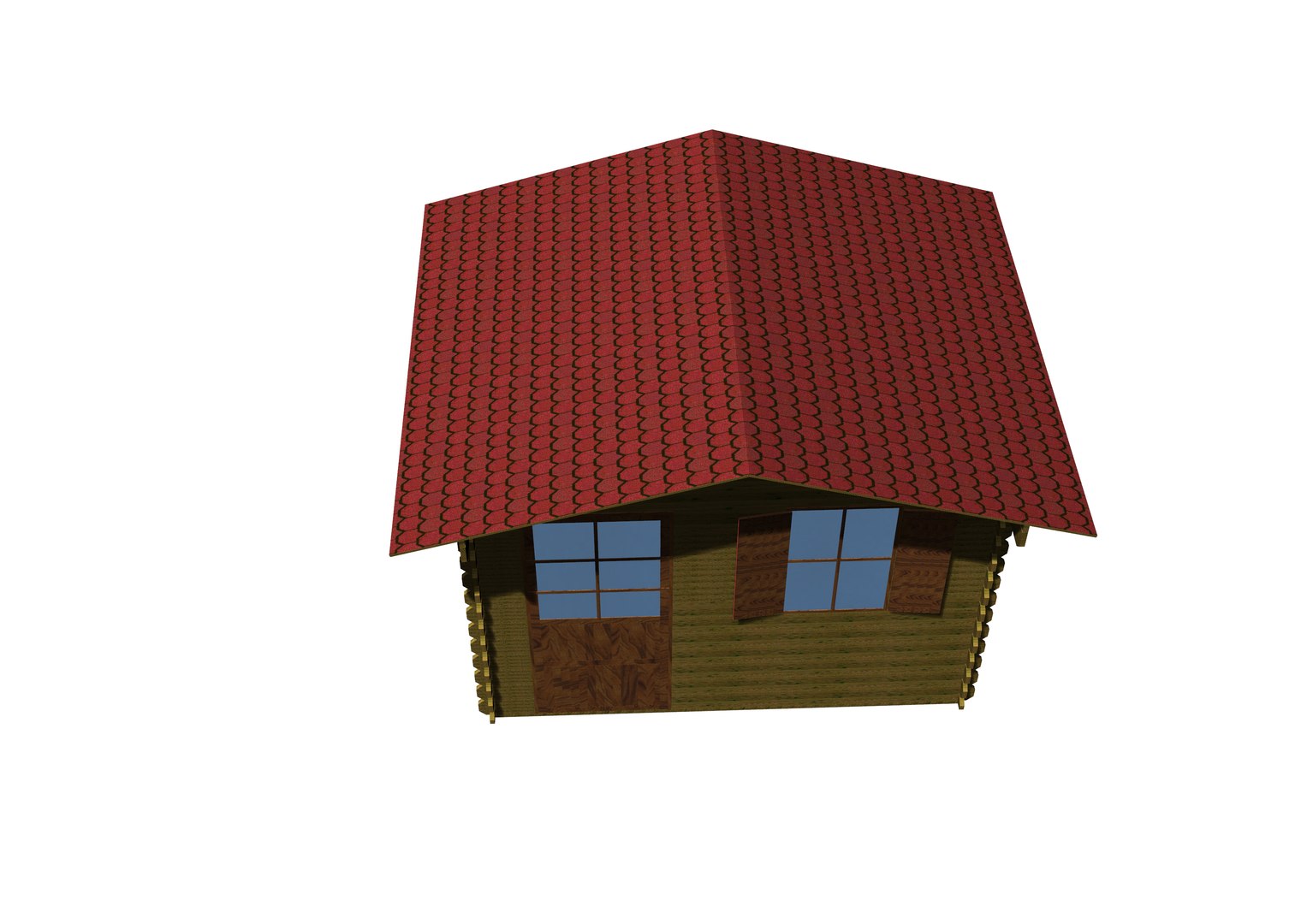 Wooden Chalet 3D Model - TurboSquid 1372229
