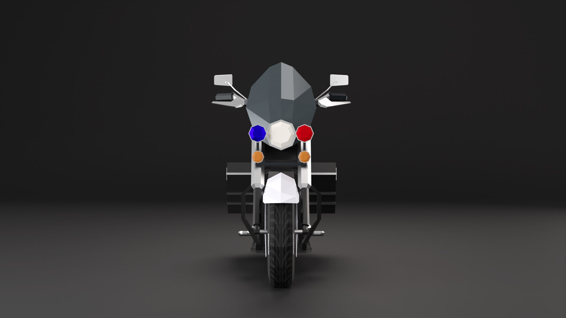 Police Motorcycle Low-poly 3D - TurboSquid 2083403