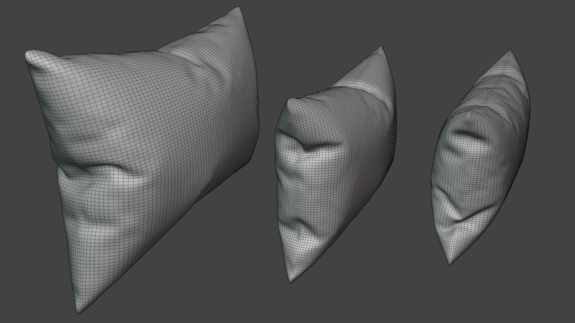 36 Realistic Pillows 3D Model - TurboSquid 1861310