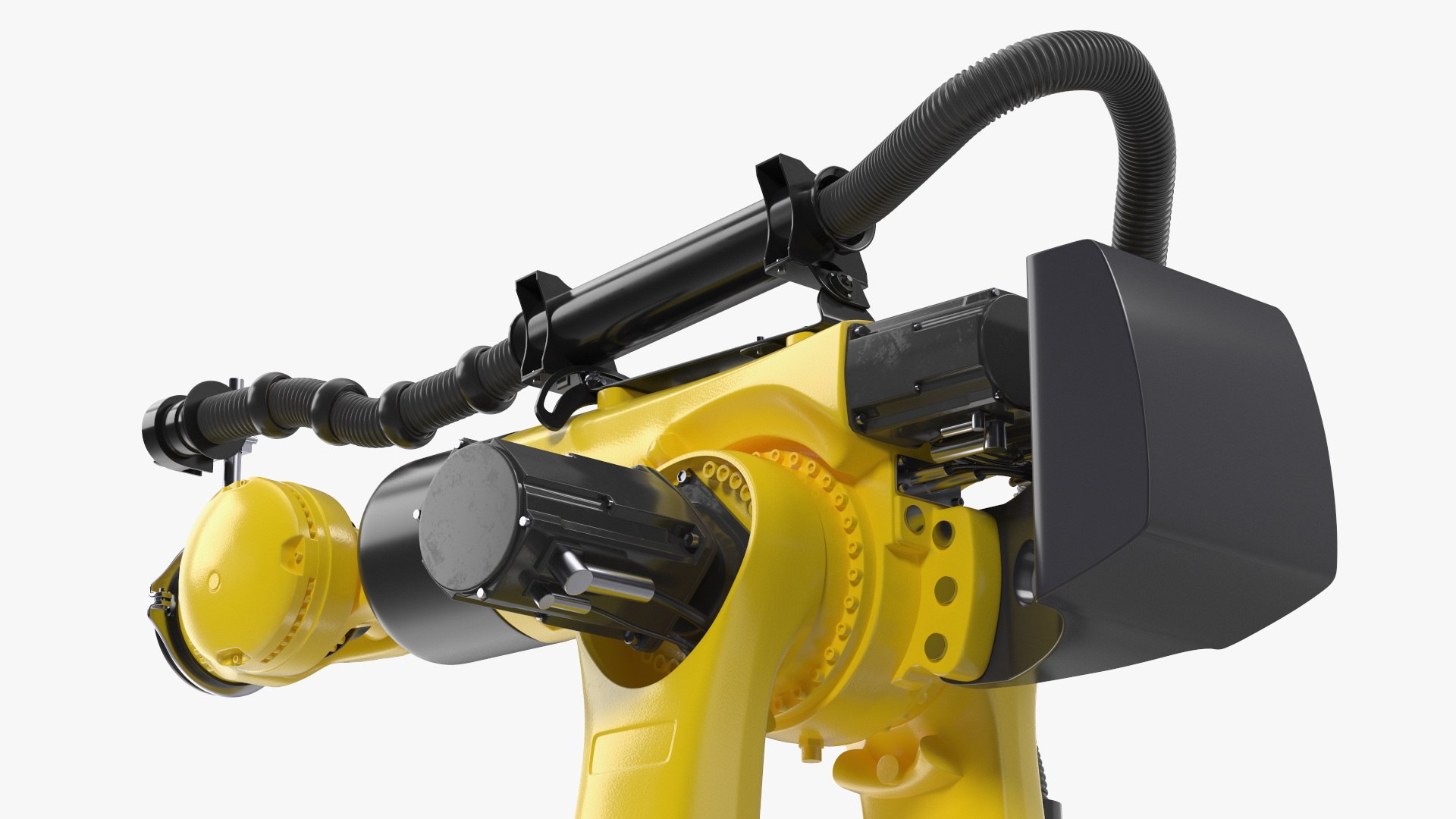 Robotic Arm Yellow On Rails 3D Model - TurboSquid 2300577