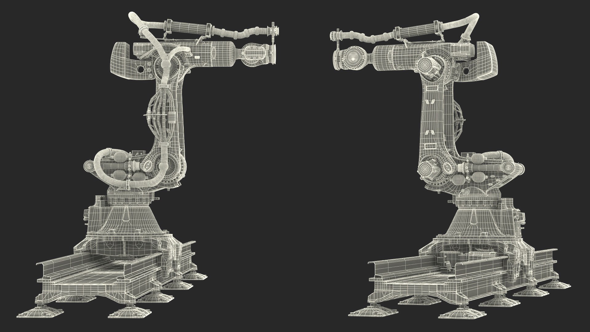 Robotic Arm Yellow On Rails 3D Model - TurboSquid 2300577