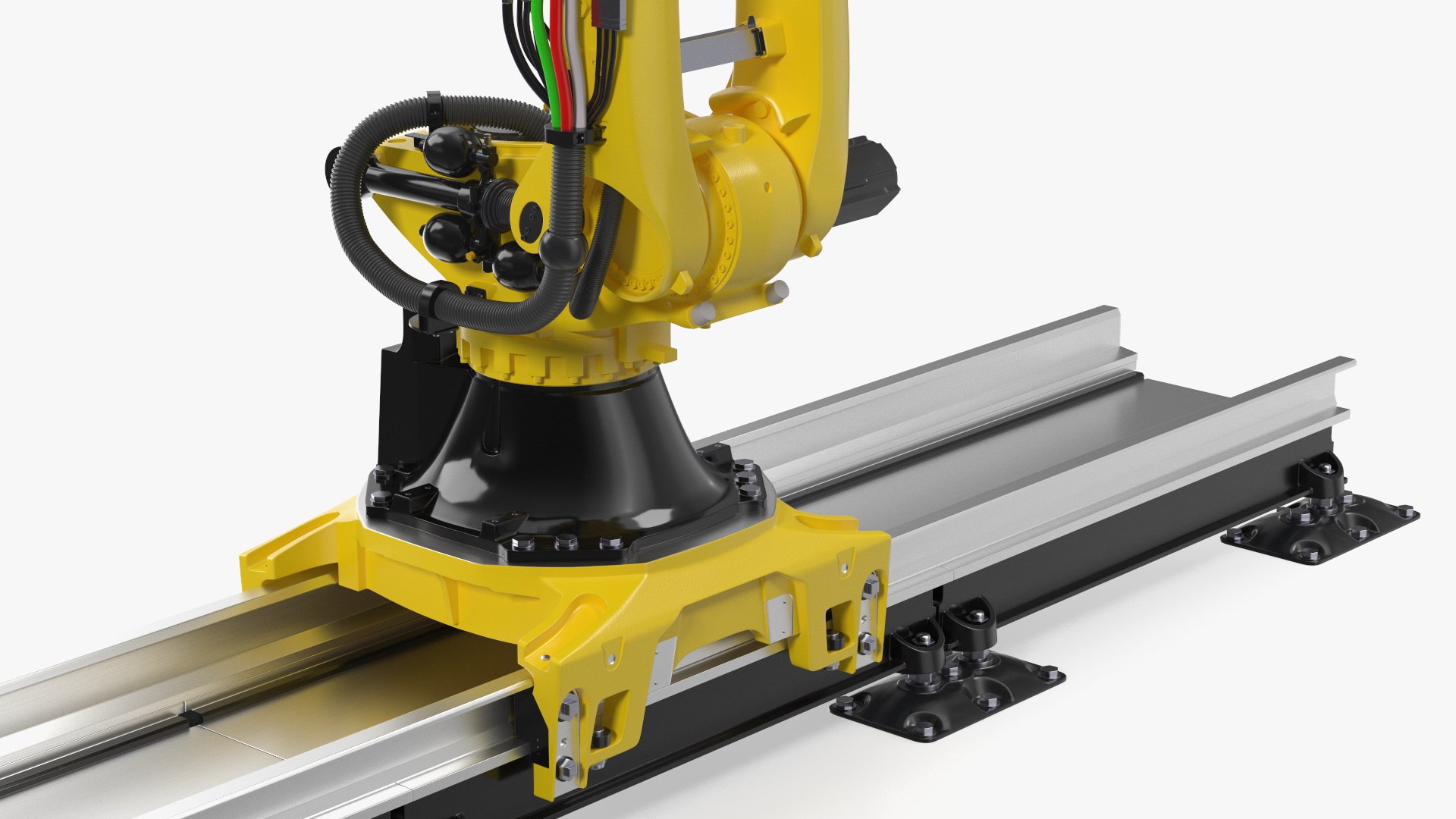 Robotic Arm Yellow On Rails 3D Model - TurboSquid 2300577