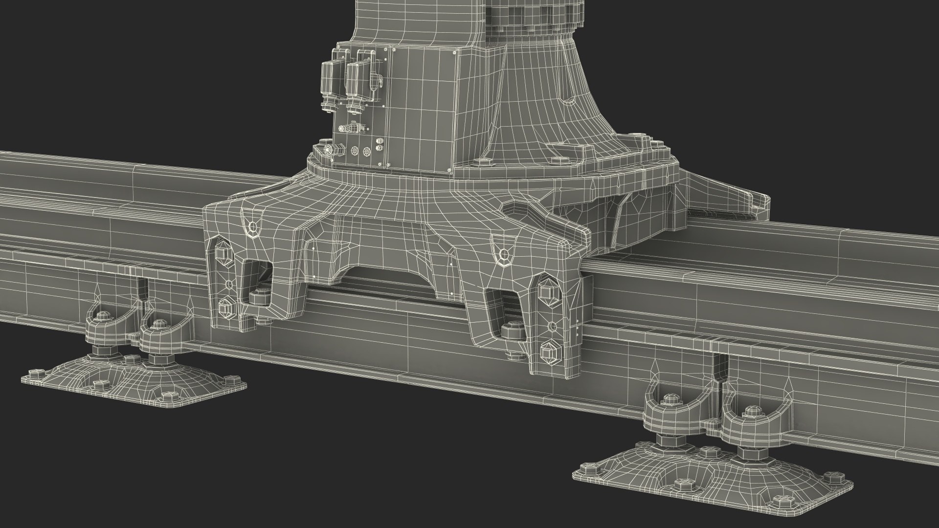 Robotic Arm Yellow On Rails 3D Model - TurboSquid 2300577