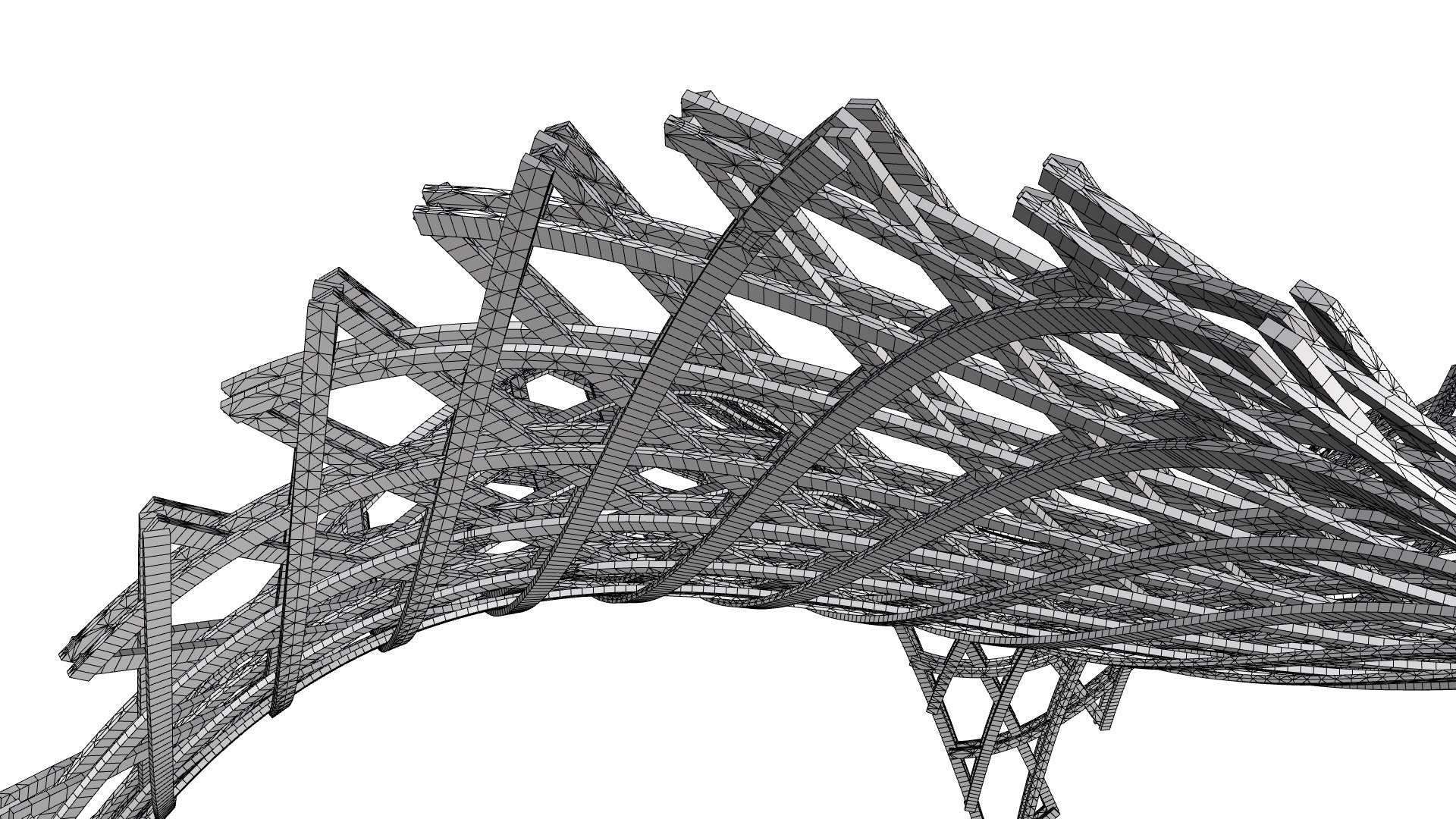 Elastic GridShell Structure 4 3D - TurboSquid 2340565