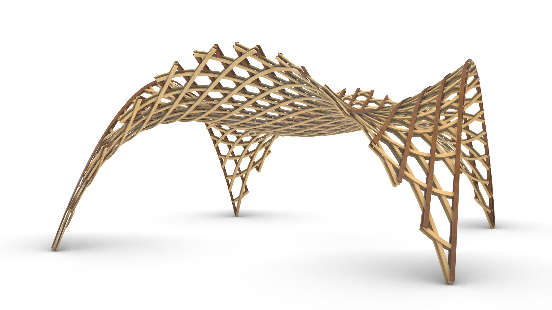 Elastic GridShell Structure 4 3D - TurboSquid 2340565