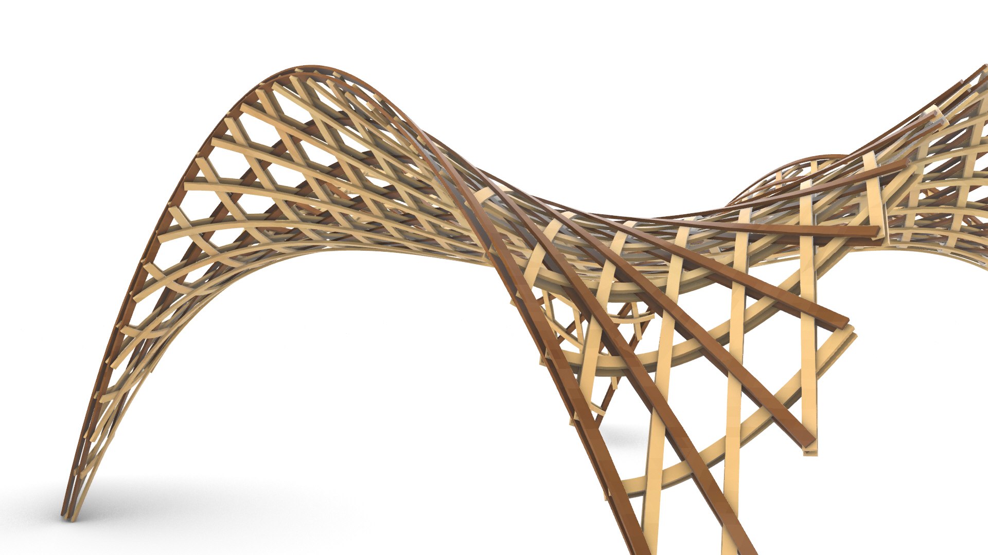 Elastic GridShell Structure 4 3D - TurboSquid 2340565
