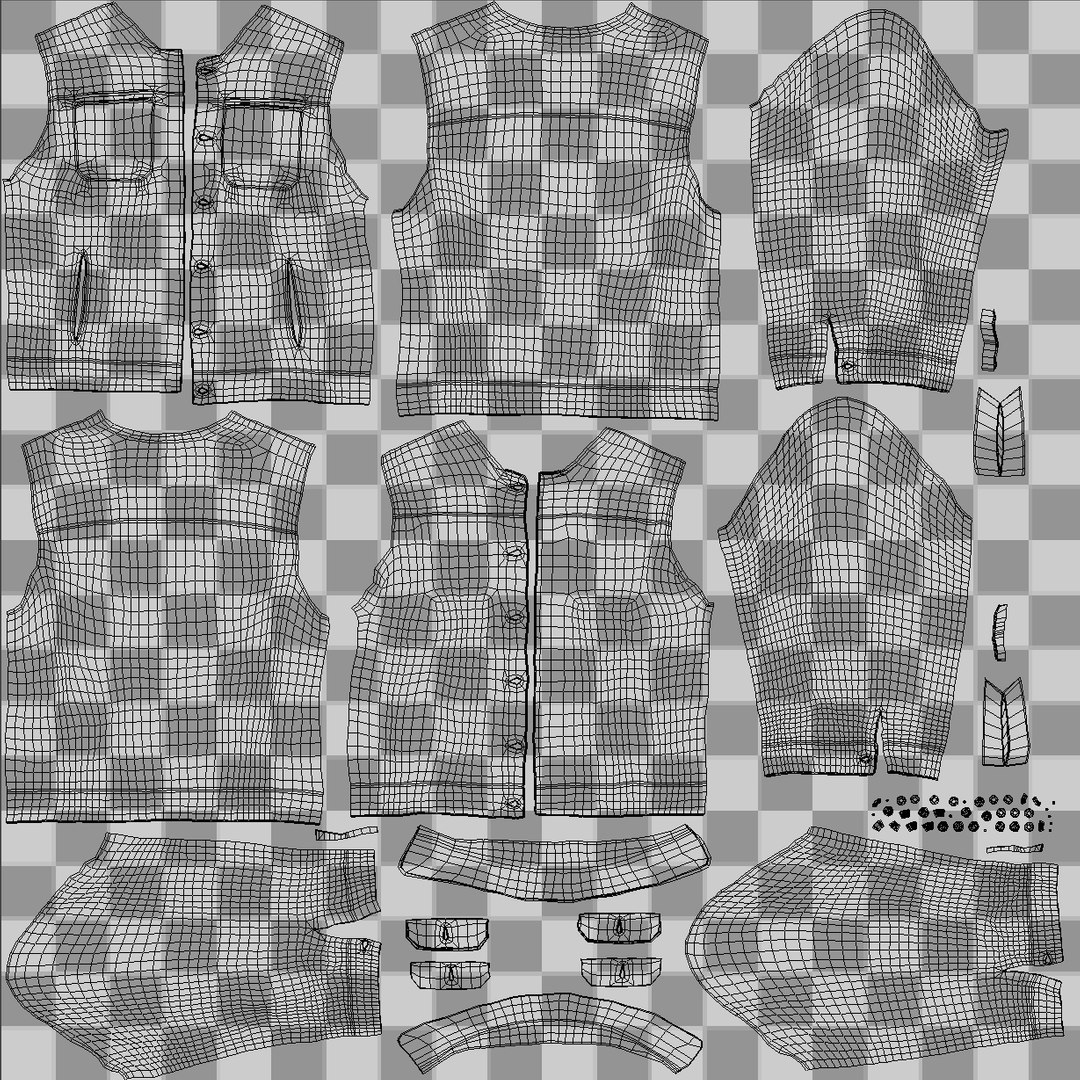 3D Mesh Jackets 5 - Model - TurboSquid 1653679
