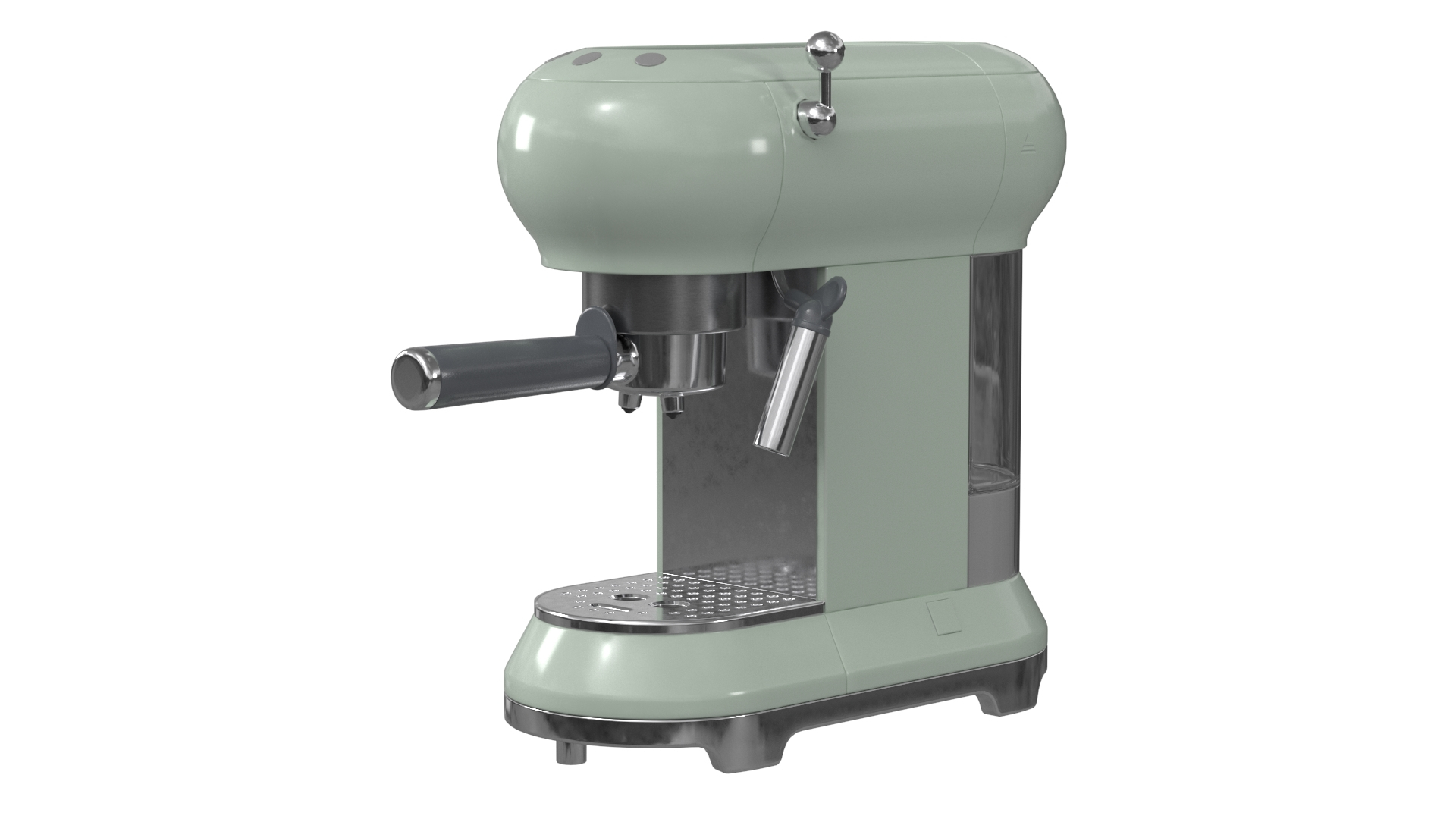 Retro Style Espresso Manual Coffee Machine Light Green 3D - TurboSquid ...