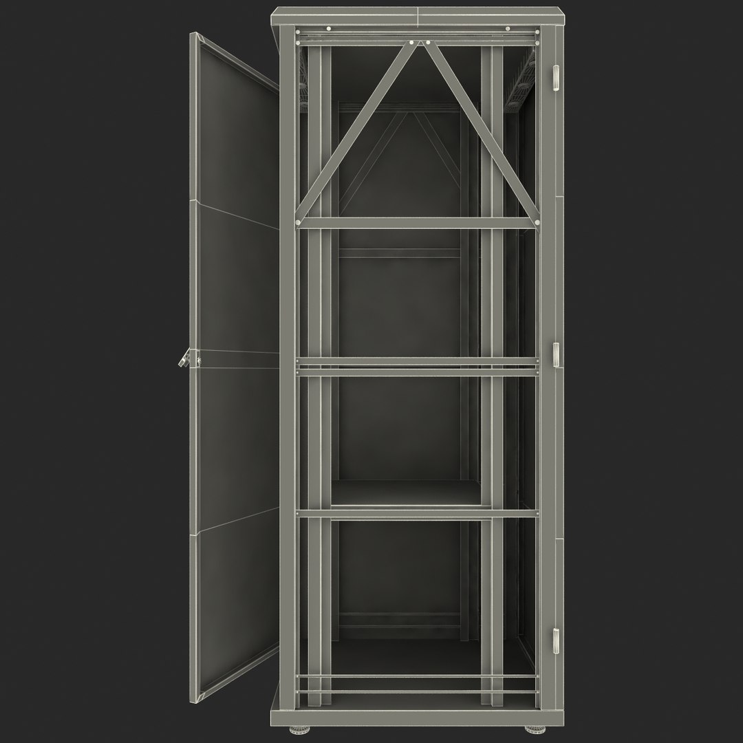 3d model server rack aesp
