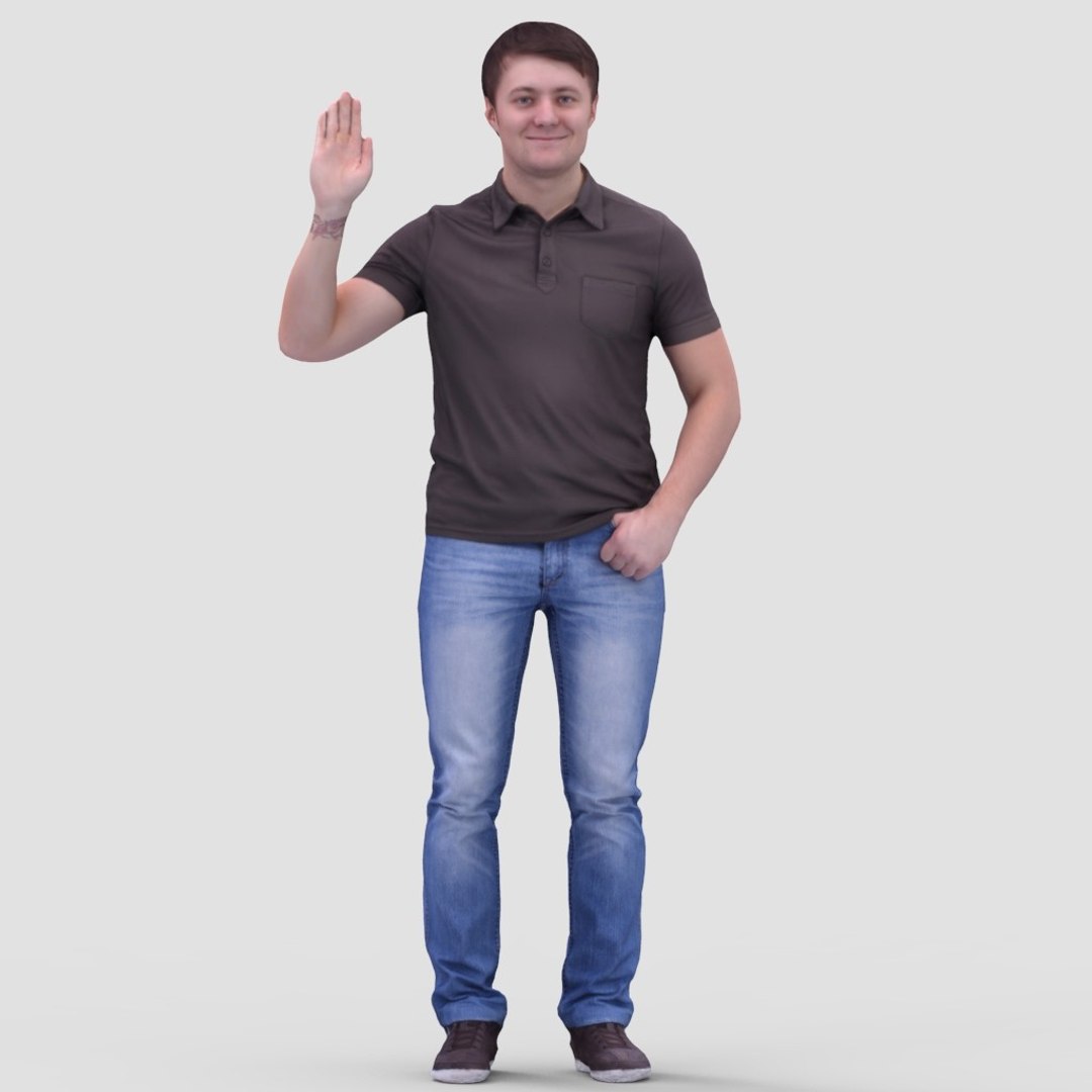 Realistic Casual Humans 3ds