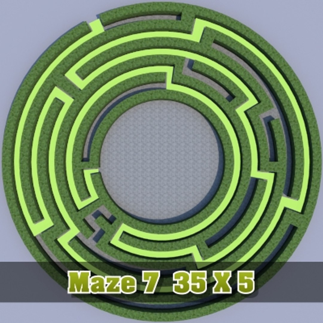 Circular Maze 3d Model