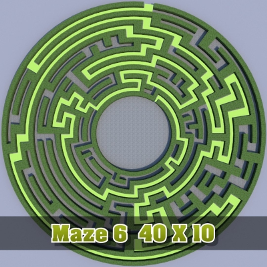 Circular Maze 3d Model