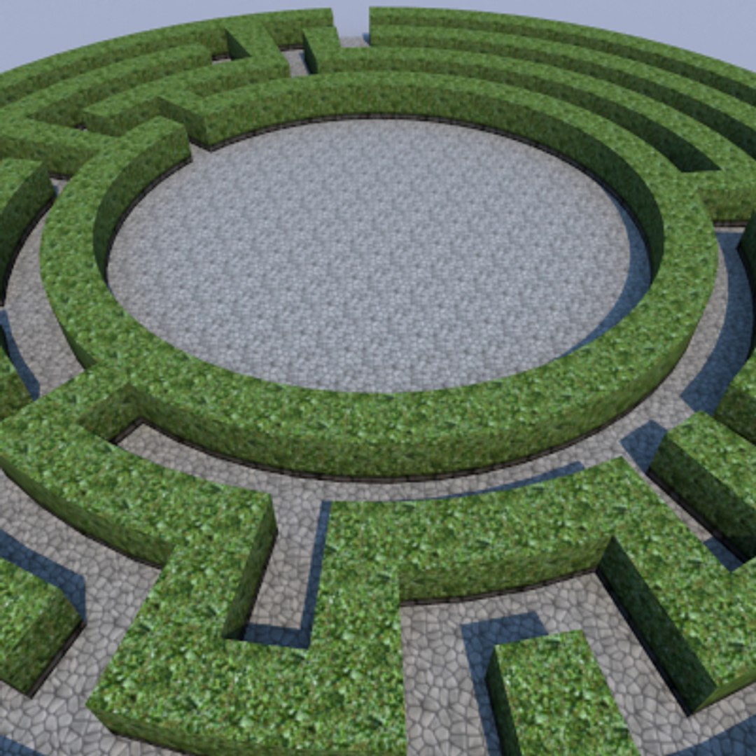 circular maze 3d model