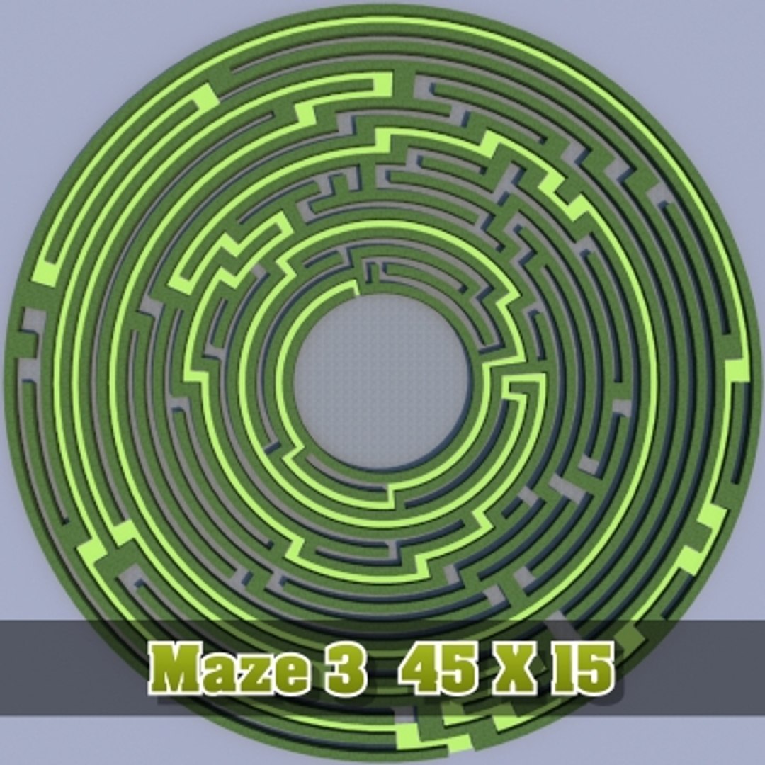 Circular Maze 3d Model