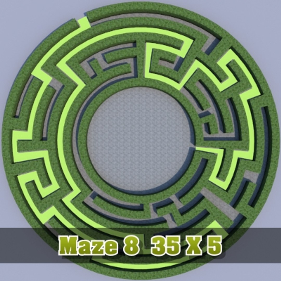 Circular Maze 3d Model