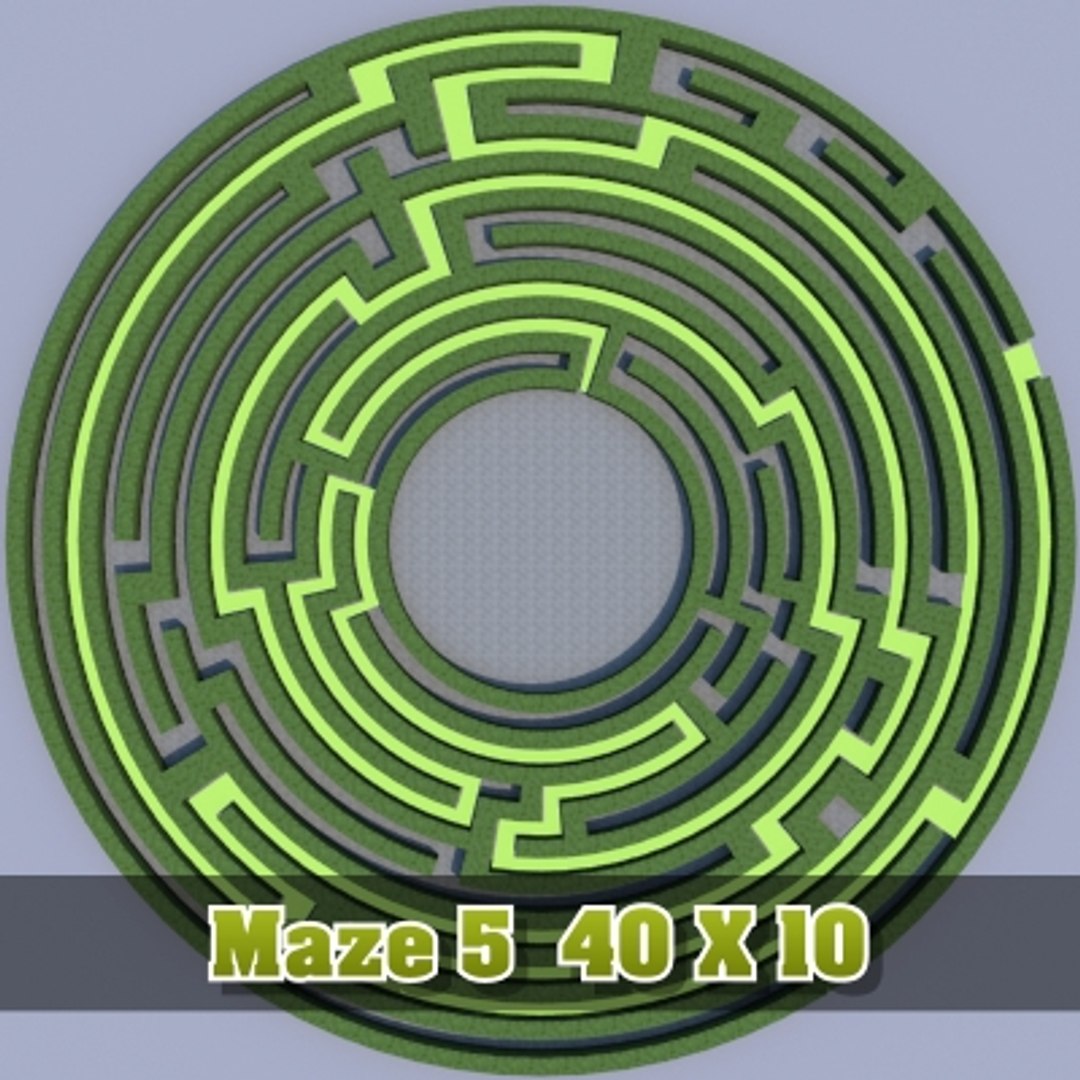 Circular Maze 3d Model