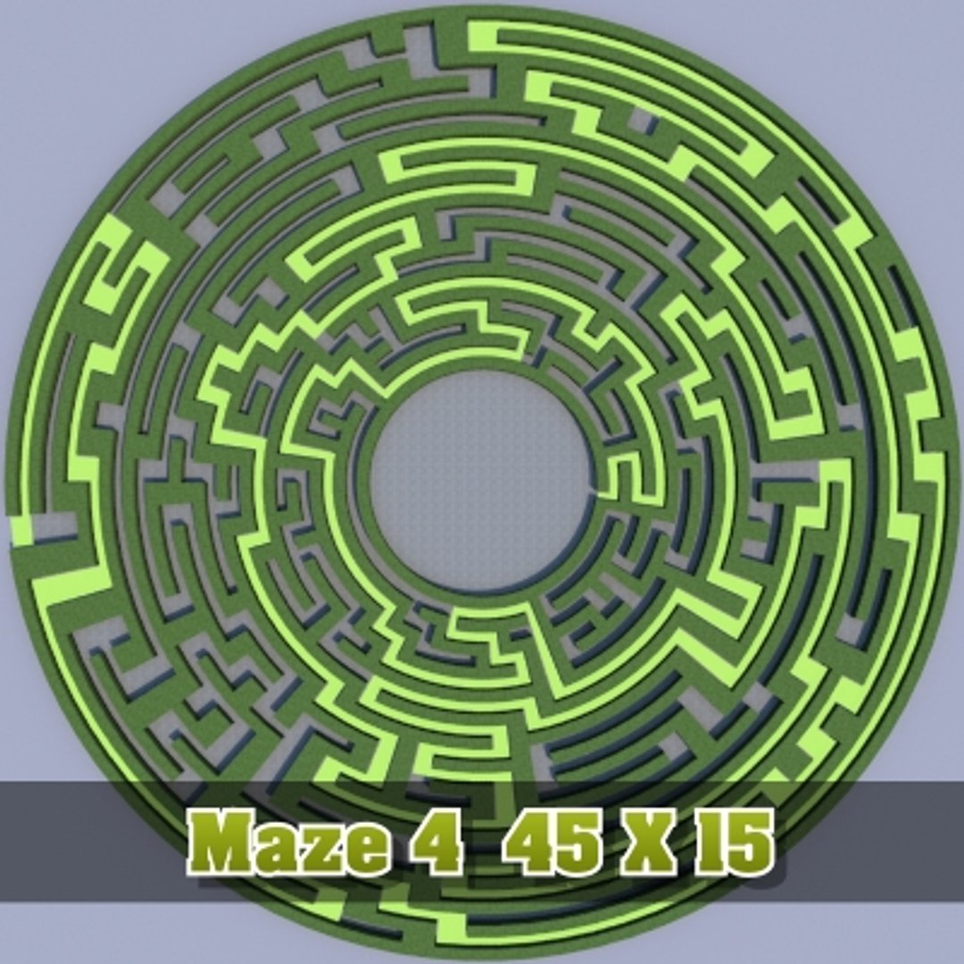 Circular Maze 3d Model