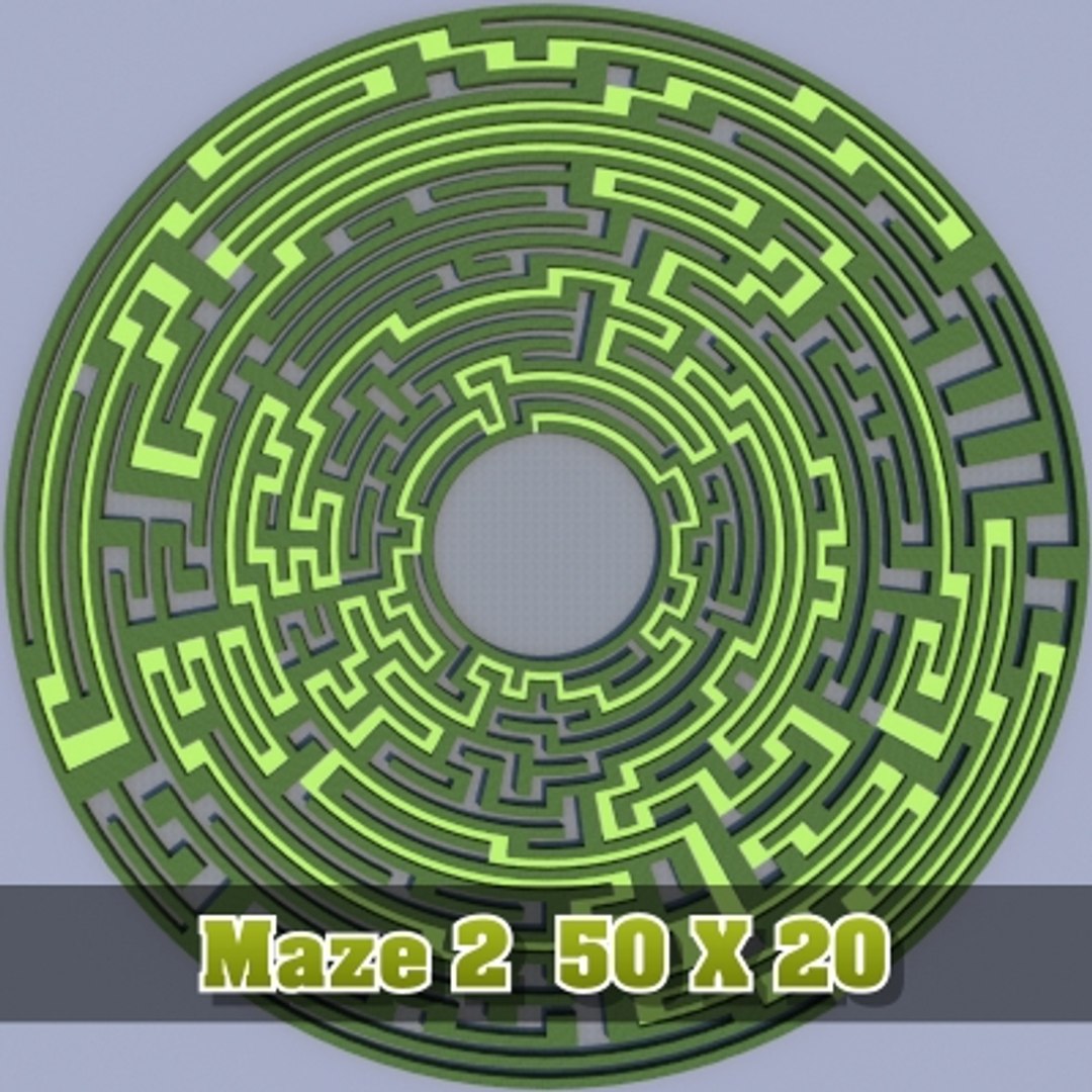 Circular Maze 3d Model