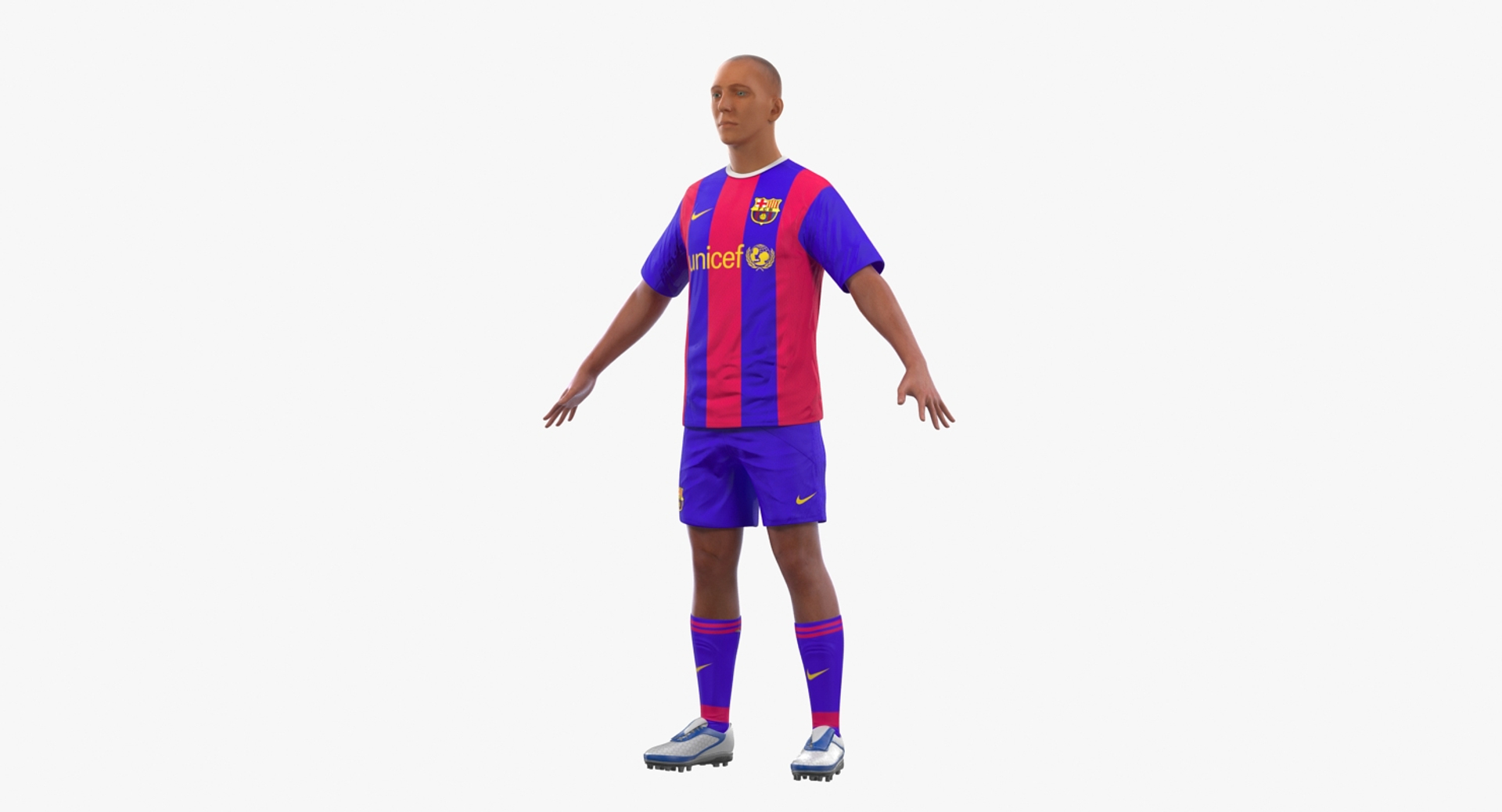 Soccer Football Player Barcelona 3D Model - TurboSquid 1304948
