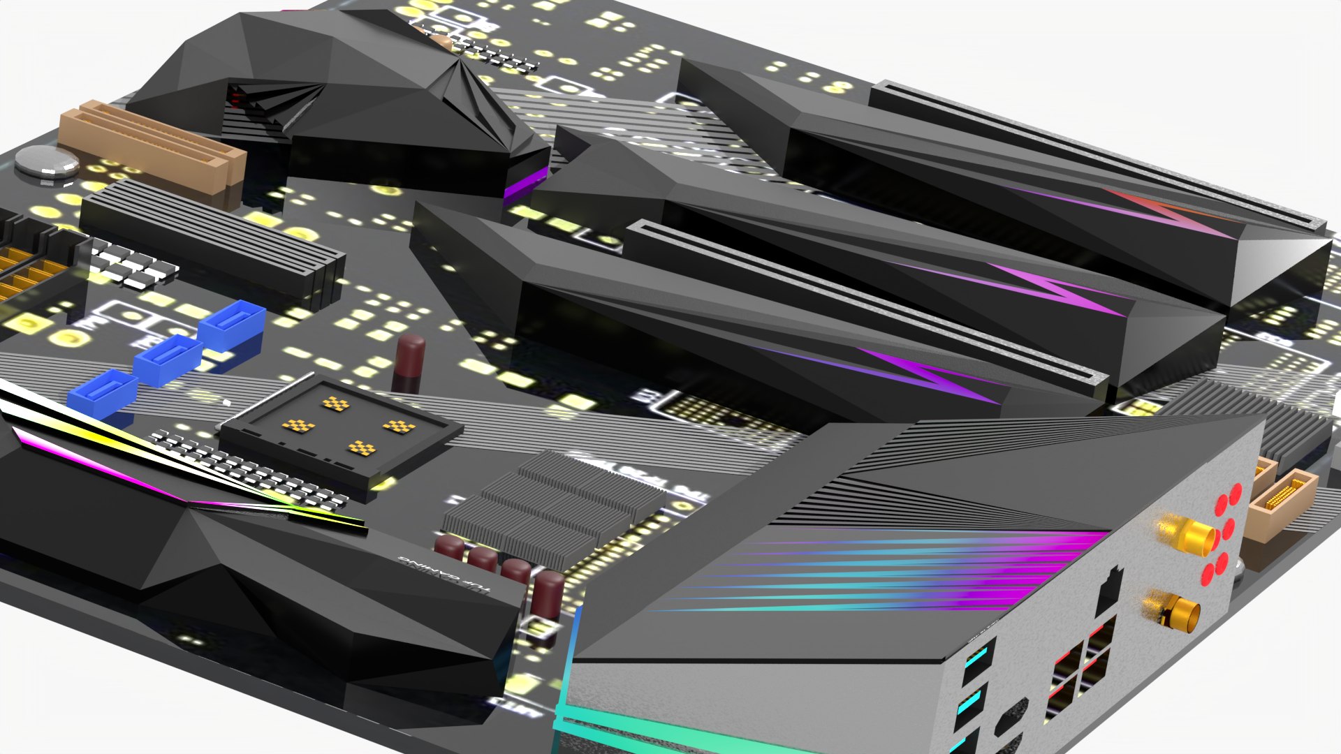 Motherboard 3D Model - TurboSquid 2035400