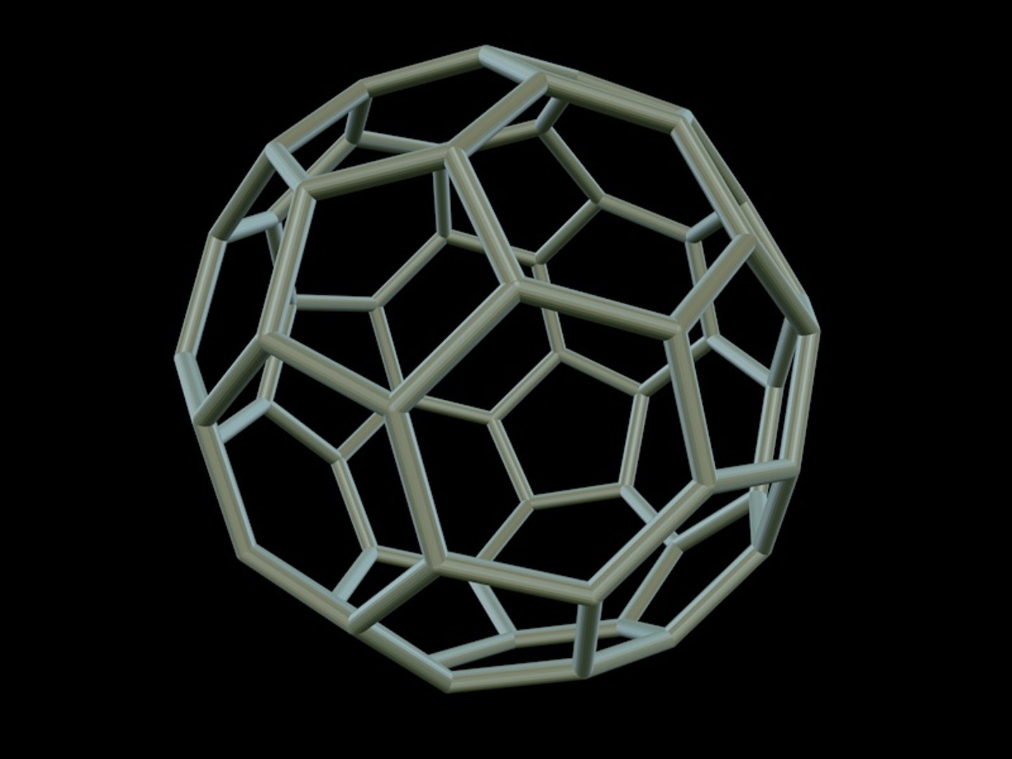 3d Model 0006 8-grid Truncated Icosahedron