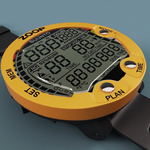 dive computer suunto zoop 3d model
