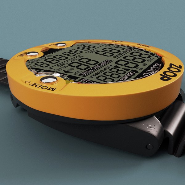 dive computer suunto zoop 3d model