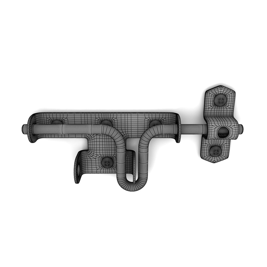 3D Door Latch 05 Model - TurboSquid 1404073