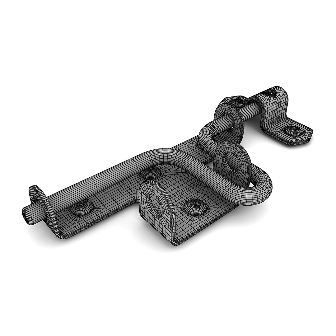 3D Door Latch 05 Model - TurboSquid 1404073