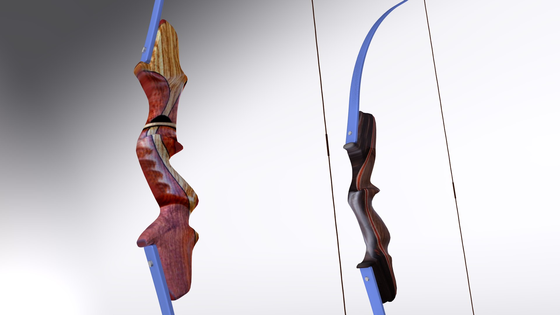 3D model takedown recurve bows - TurboSquid 1310012