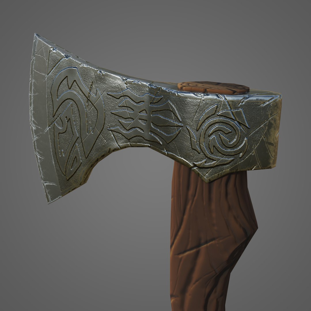 Low Poly Stylized Hunter Axe 3D - TurboSquid 1897231