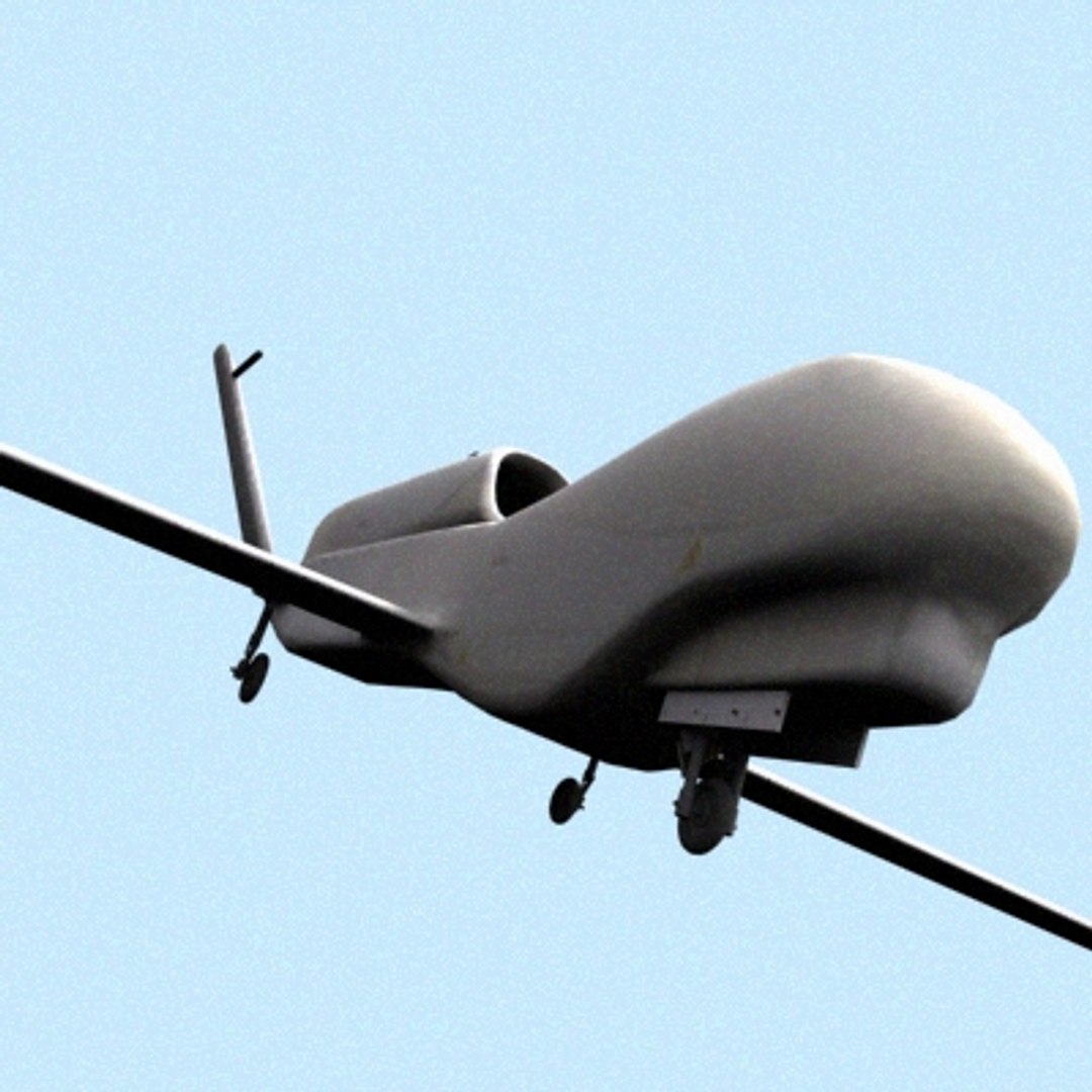 hawk uav 3d model